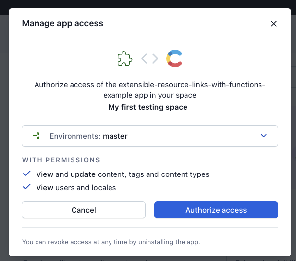 Create an app to support Native External References | Contentful